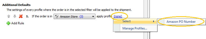 Amazon: Output the PO Number on a Shipping Label – ShipWorks