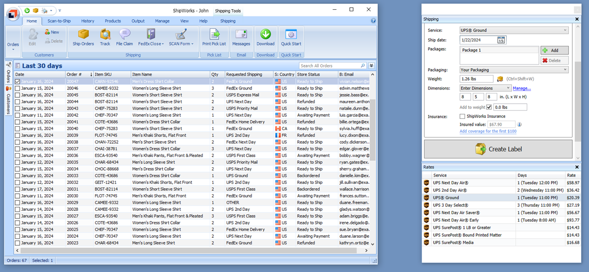 Move Panels in ShipWorks – ShipWorks