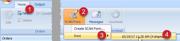 USPS: Print Scan Forms – ShipWorks