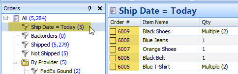 Filtering Orders by Ship Date – ShipWorks