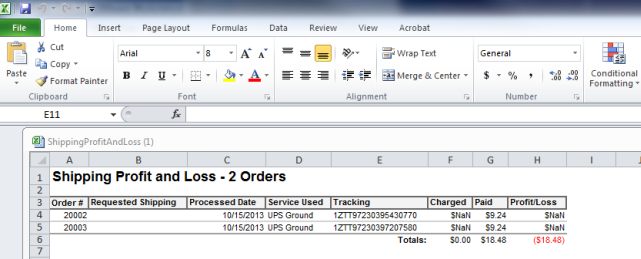Exporting A Report To Microsoft Excel ShipWorks